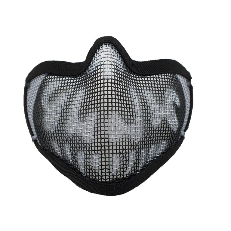 Metal Mesh Face Mask (Skull Face) - Renegade Blasters