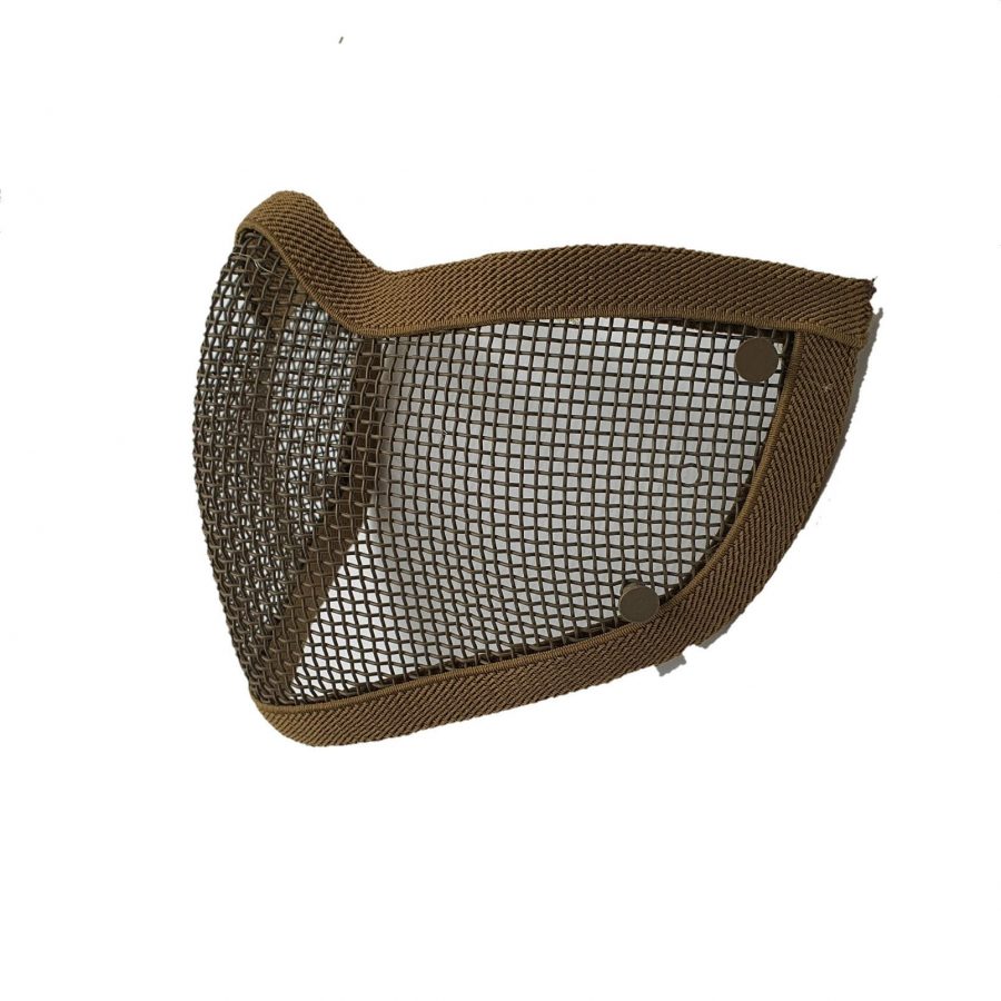 Metal Mesh Face Mask (Tan) - Renegade Blasters