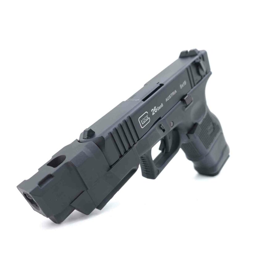 DOUBLE BELL Glock 26 Gas Powered Gel Blaster 724 (Black)