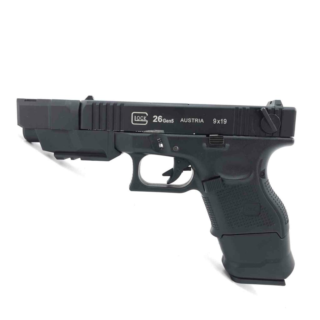 DOUBLE BELL Glock 26 Gas Powered Gel Blaster 724 (Black)